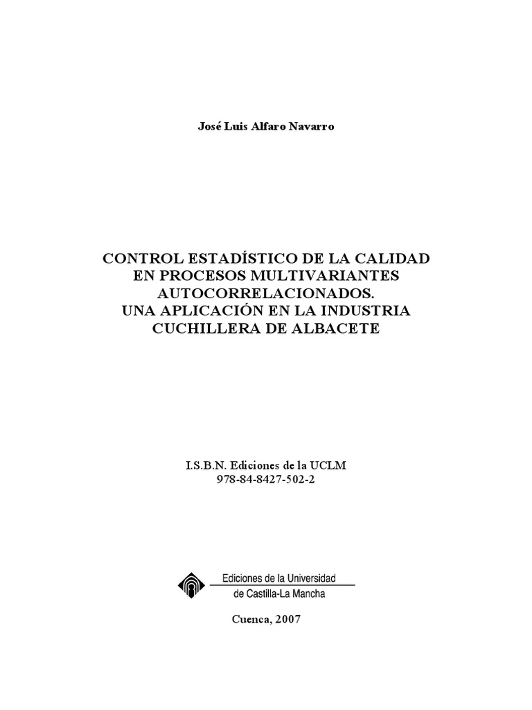 Técnica EWMA II PDF | PDF | Autocorrelación | Calidad (comercial)
