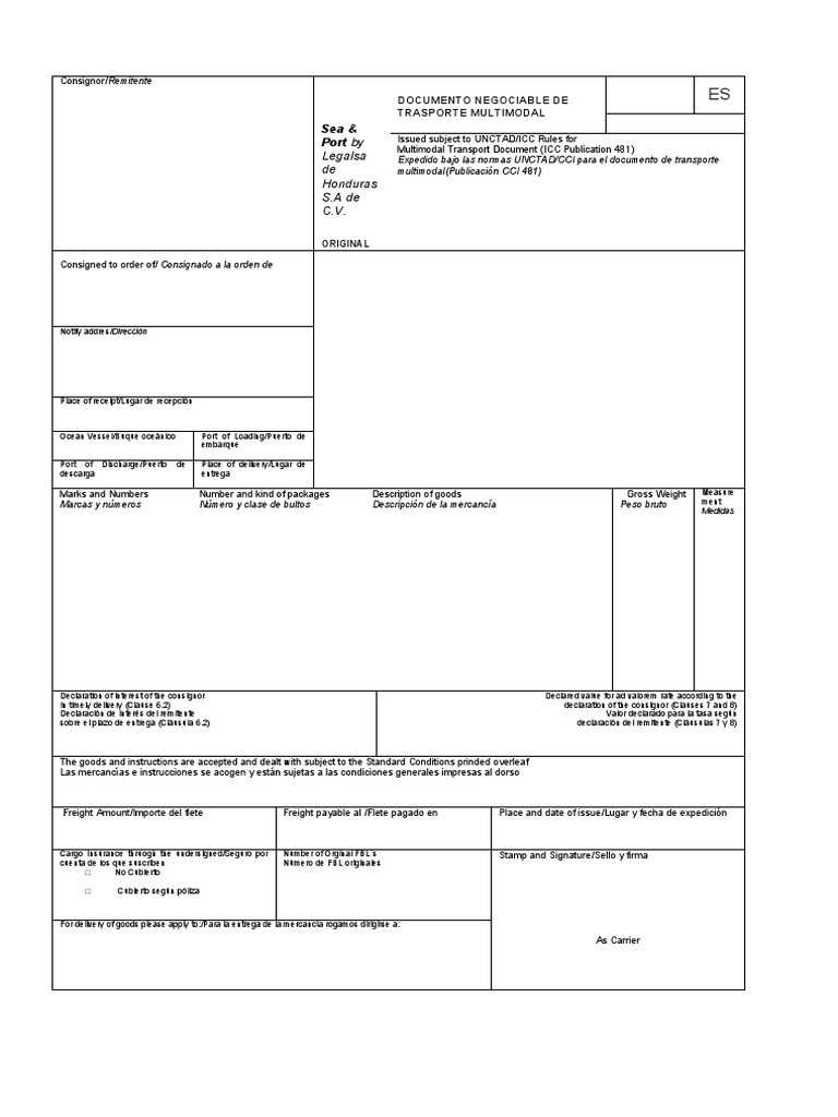 Modelo de Contrato Multimodal | PDF | Business | Transporte