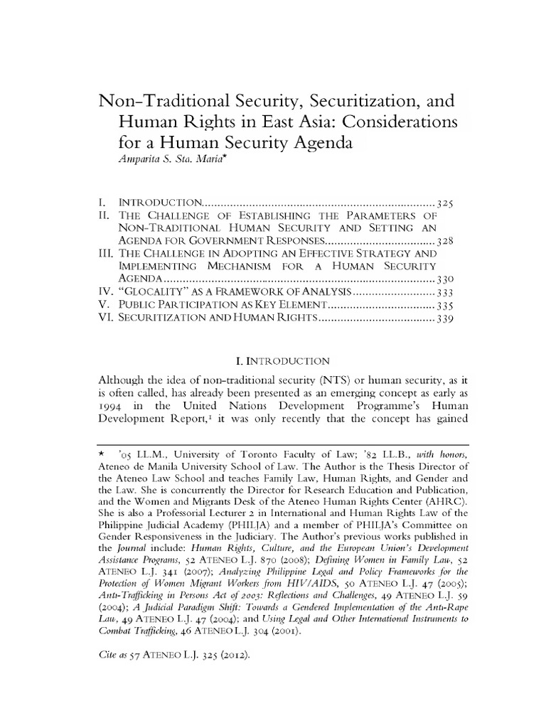 Non Traditional Security | PDF