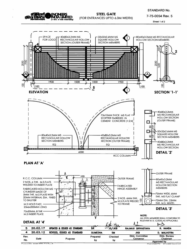 GATE 7-75-0054 Rev 5 | PDF | Manufactured Goods | Mechanical Engineering