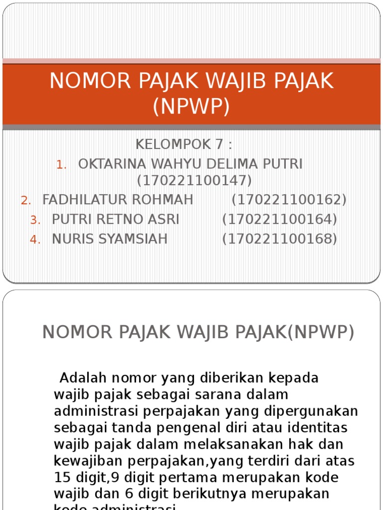 Panduan Lengkap NPWP di Indonesia | PDF