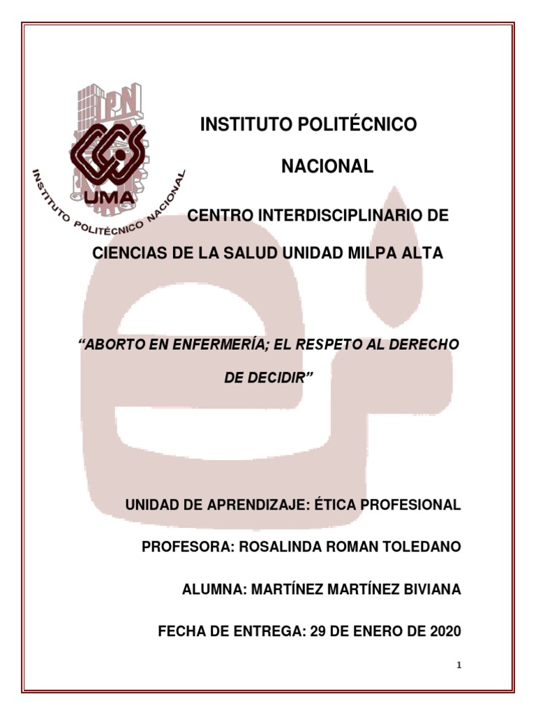 Ética de Enfermería y Aborto | PDF | Control de la natalidad | Aborto