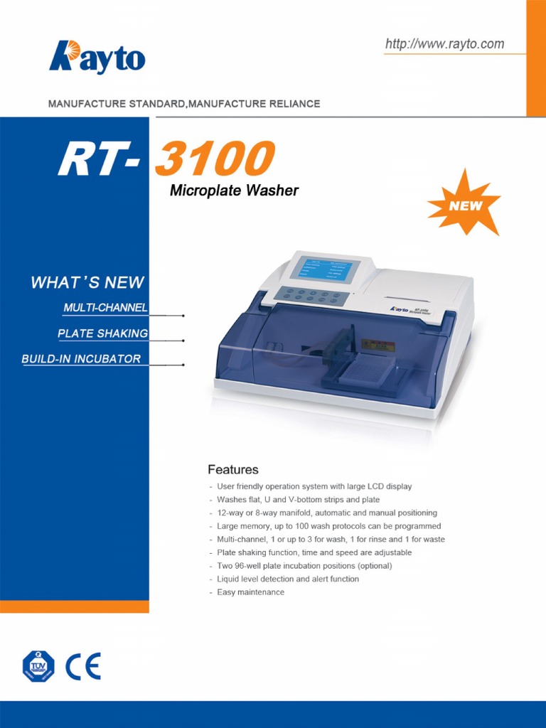 Elisa Plate Washer RT 3100 Rayto | PDF