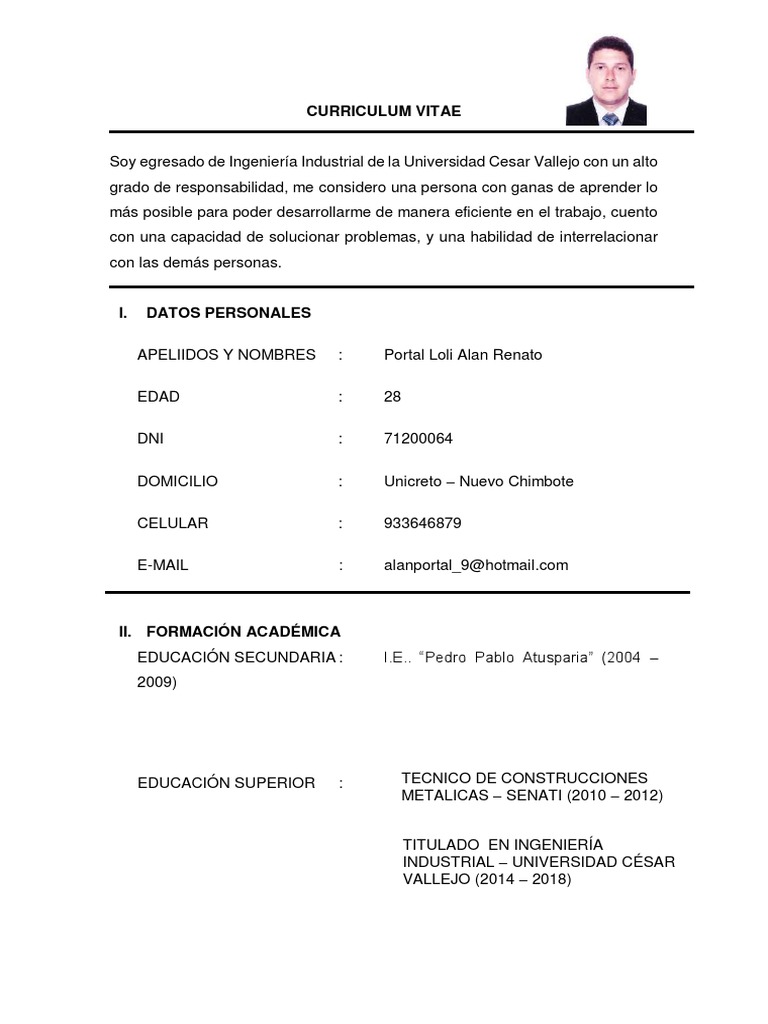 CV Con Titulo Comprimido | PDF | Microsoft | Soldadura