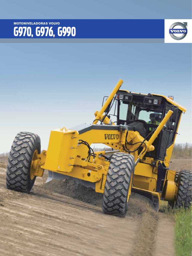Catalogo Ficha Técnica Motoniveladora g970 - g976 - g990 Volvo PDF ...