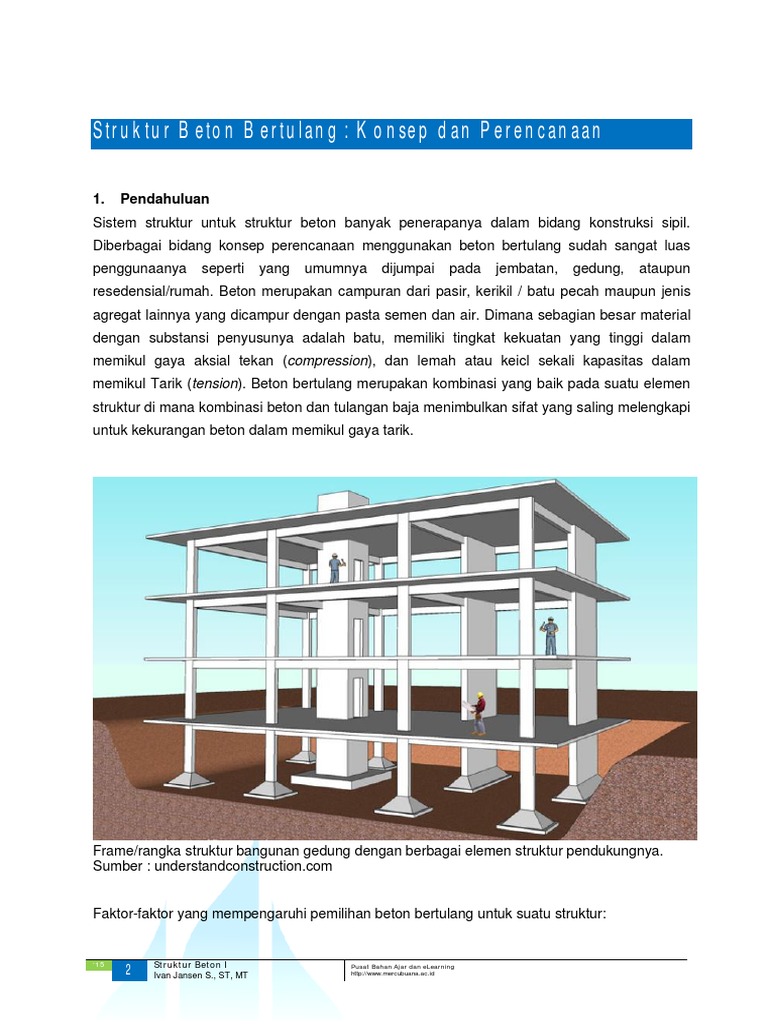 Struktur Beton 1 - Modul 1 | PDF