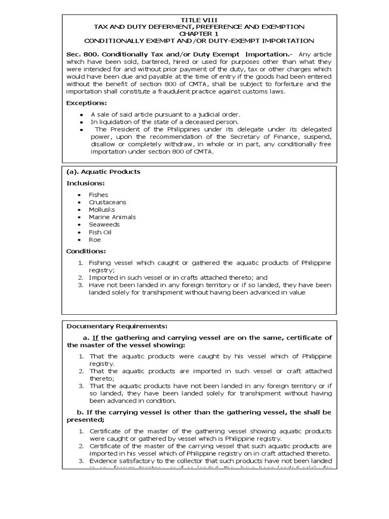 Table CMTA 800 | PDF | Taxes | Philippines