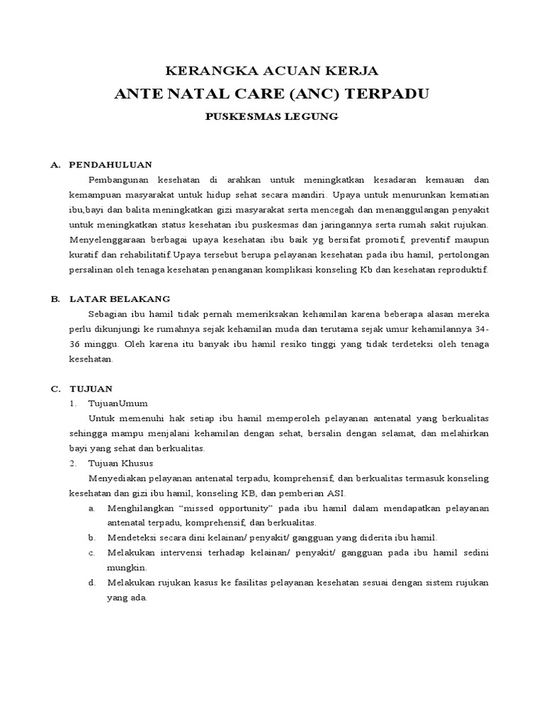 Kak Anc Terpadu | PDF