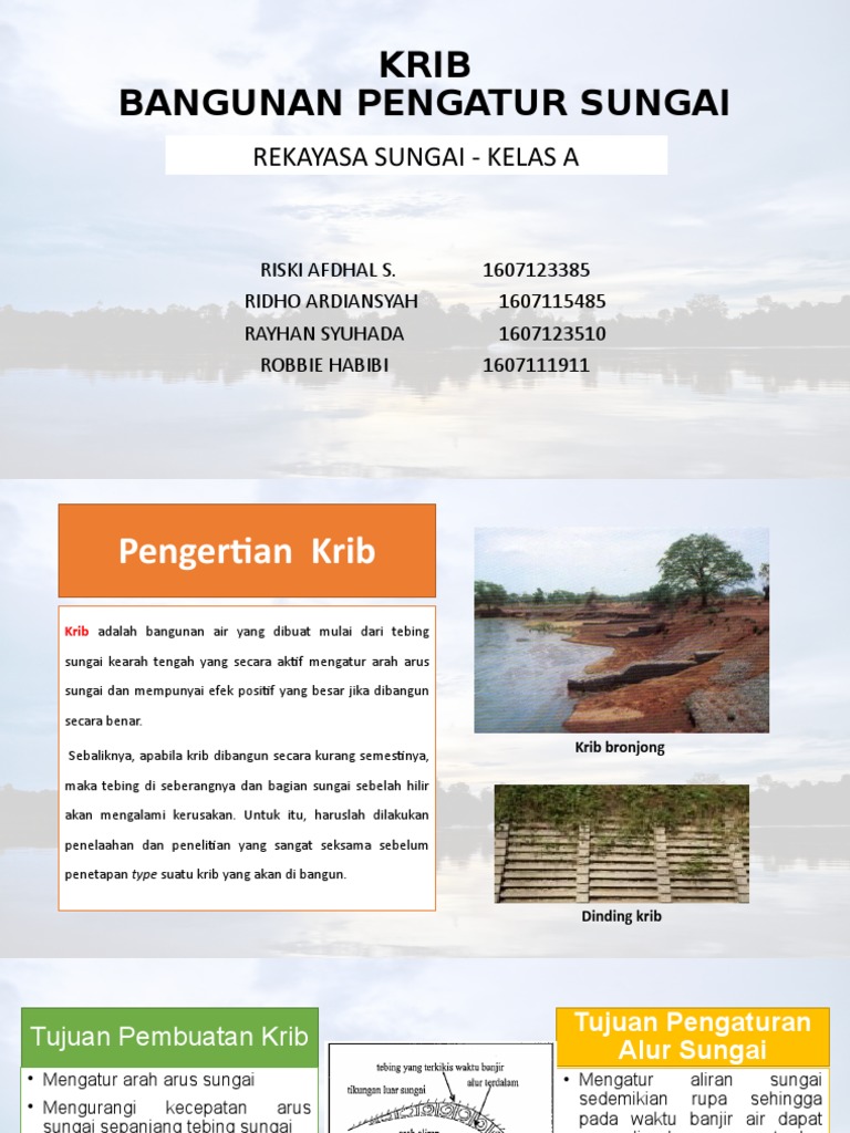 Klasifikasi dan Fungsi Krib Sungai | PDF