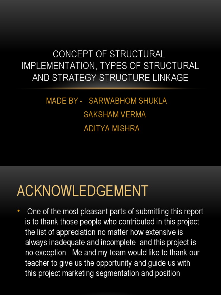 Concept of Structural Implementation, Types of Structural | PDF ...