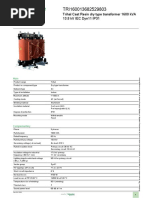 2000KVA Transformer Data Sheet | PDF | Transformer | Physical Quantities