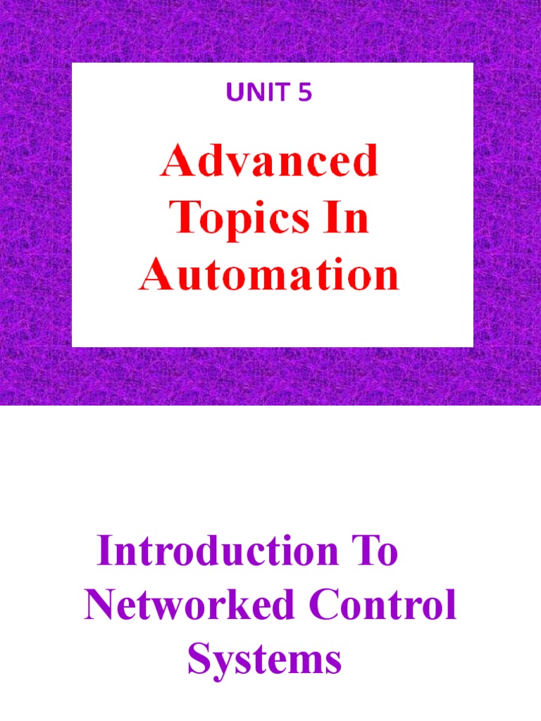 Unit 5 Automation | PDF | Internet Of Things | Automation