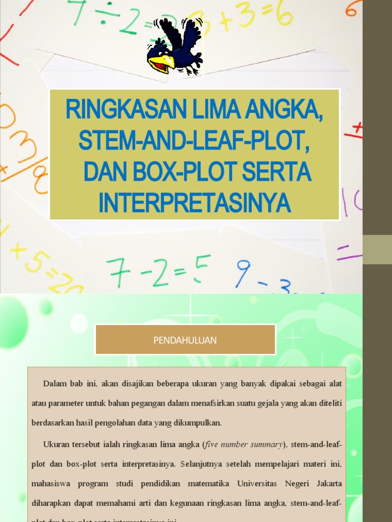 Ringkasan Lima Angka dan Diagram Data | PDF