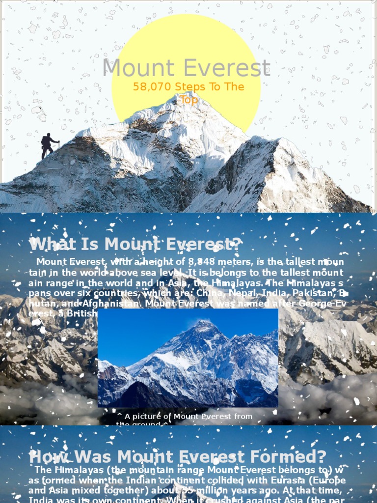 Mount Everest | PDF | Mount Everest | Earth Sciences