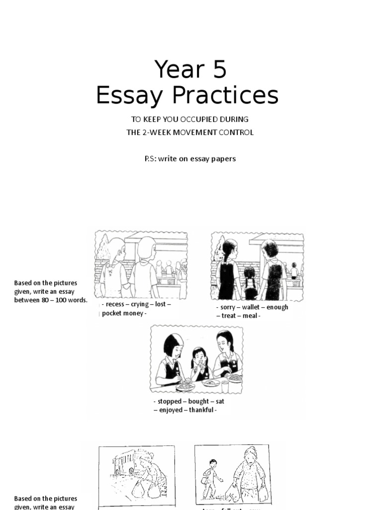 Year 5 Essay Practices | PDF