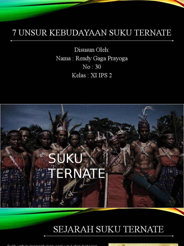 7 Unsur Kebudayaan Suku Ternate | PDF | Ilmu Sosial