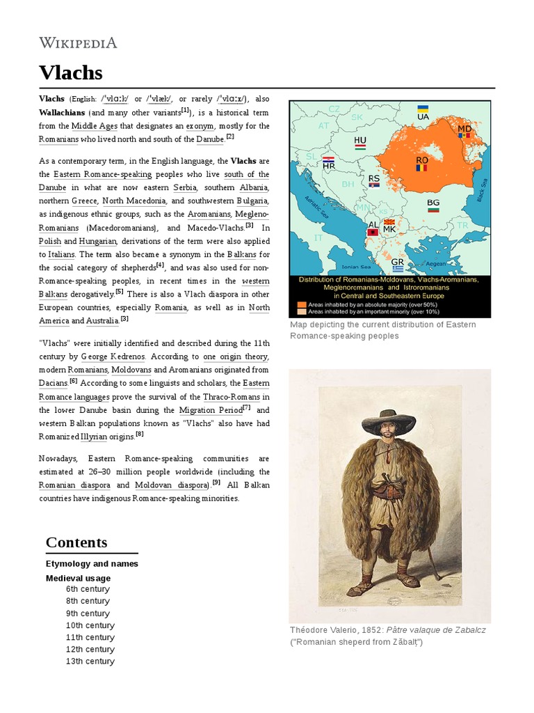 Vlachs | PDF | Eastern Europe | Southeastern Europe