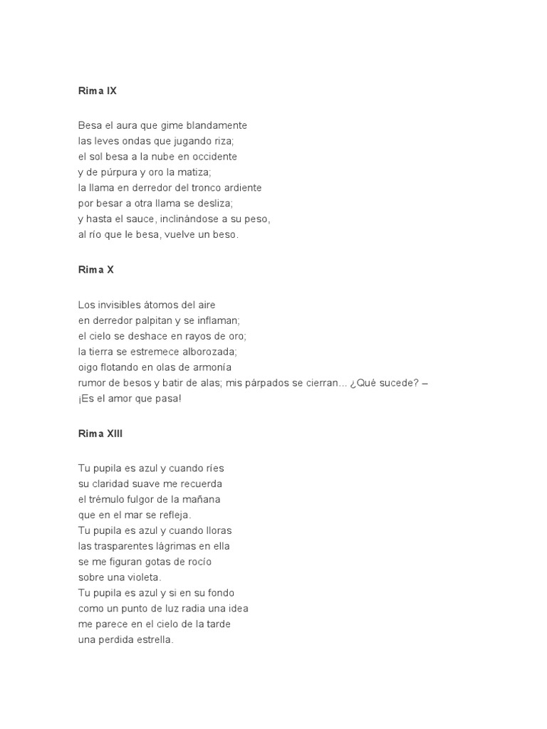 Rimas de Becquer | PDF