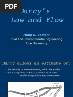 Darcy's Law Exercise and Problems | PDF | Aquifer | Groundwater