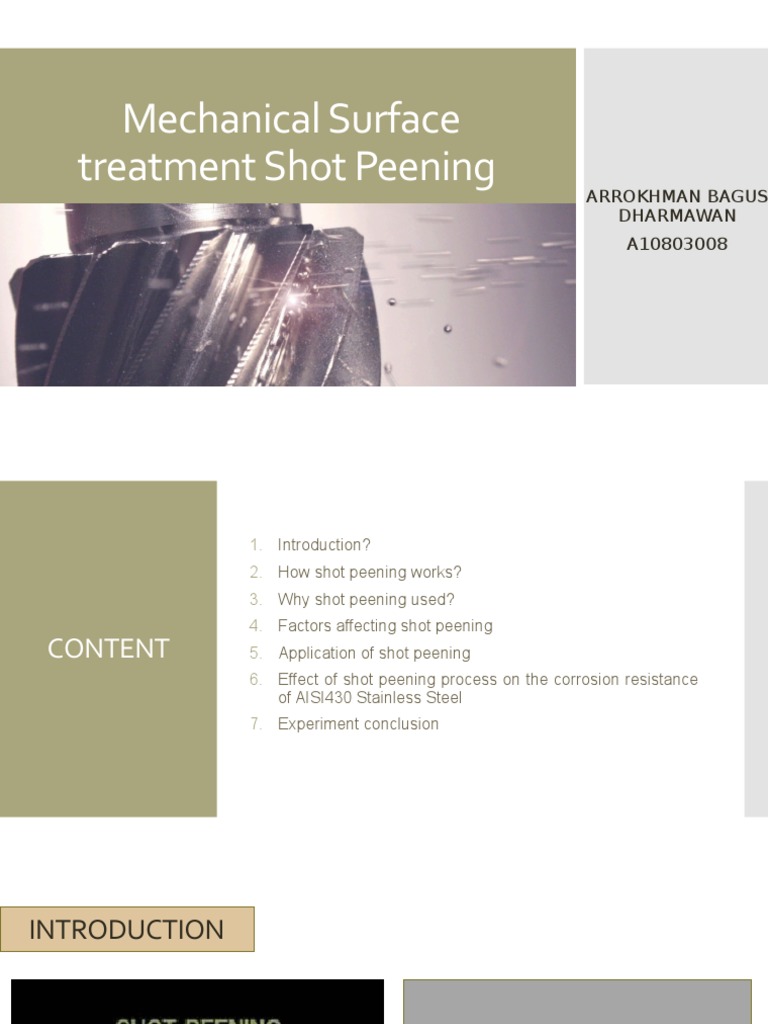 Mechanical Surface Treatment Shot Peening | PDF | Stress (Mechanics ...