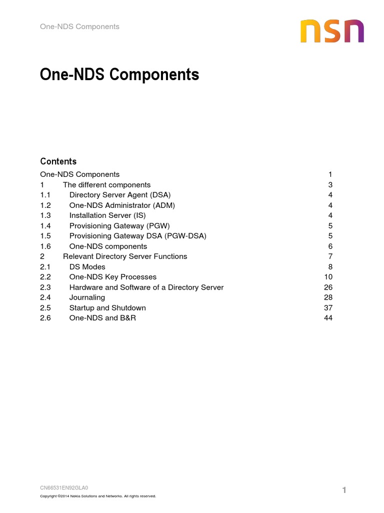 01 CN66531EN92GLA0 One NDS Components PDF | PDF | Computer Network ...
