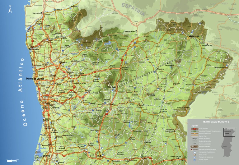 6 Mapa Norte Portugal PDF | PDF