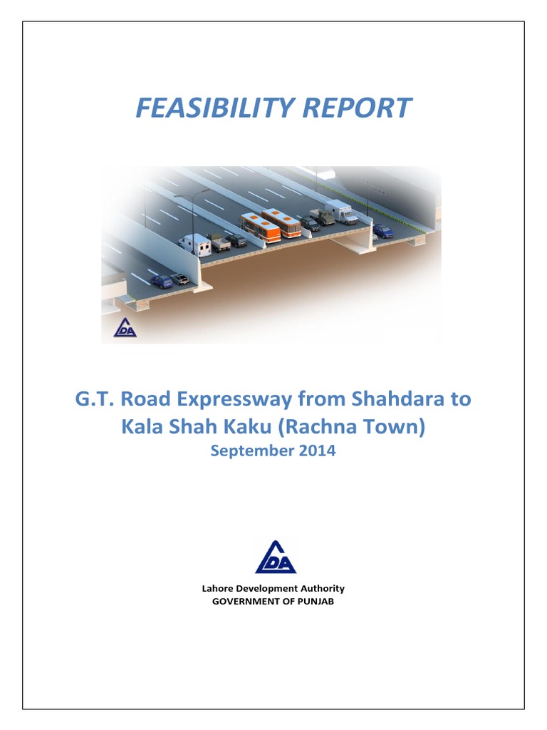 Lahore G.T. Road Expressway Feasibility | PDF | Public–Private ...