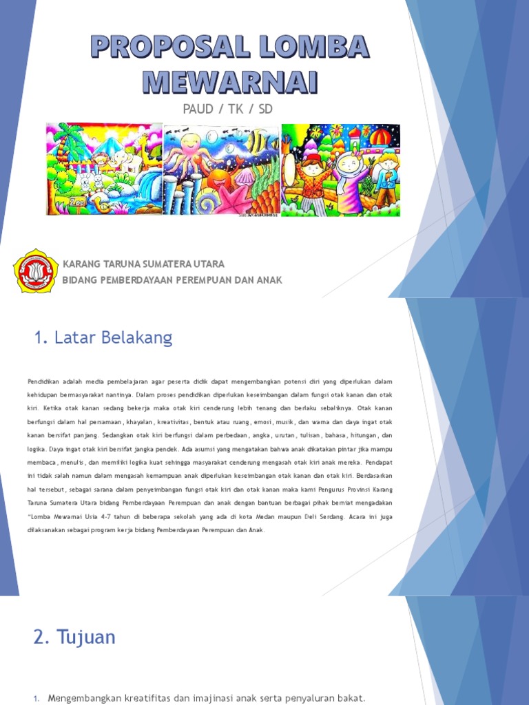 Proposal Lomba Mewarnai PDF | PDF