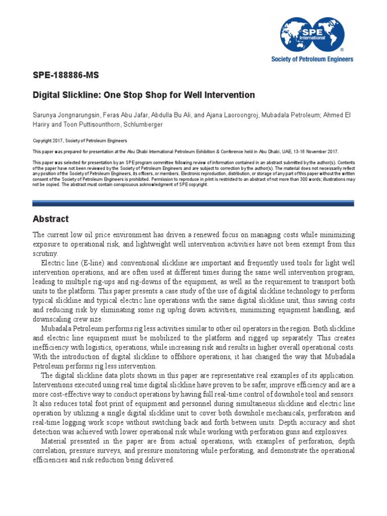 Digital Slickline | PDF | Drilling Rig | Nature