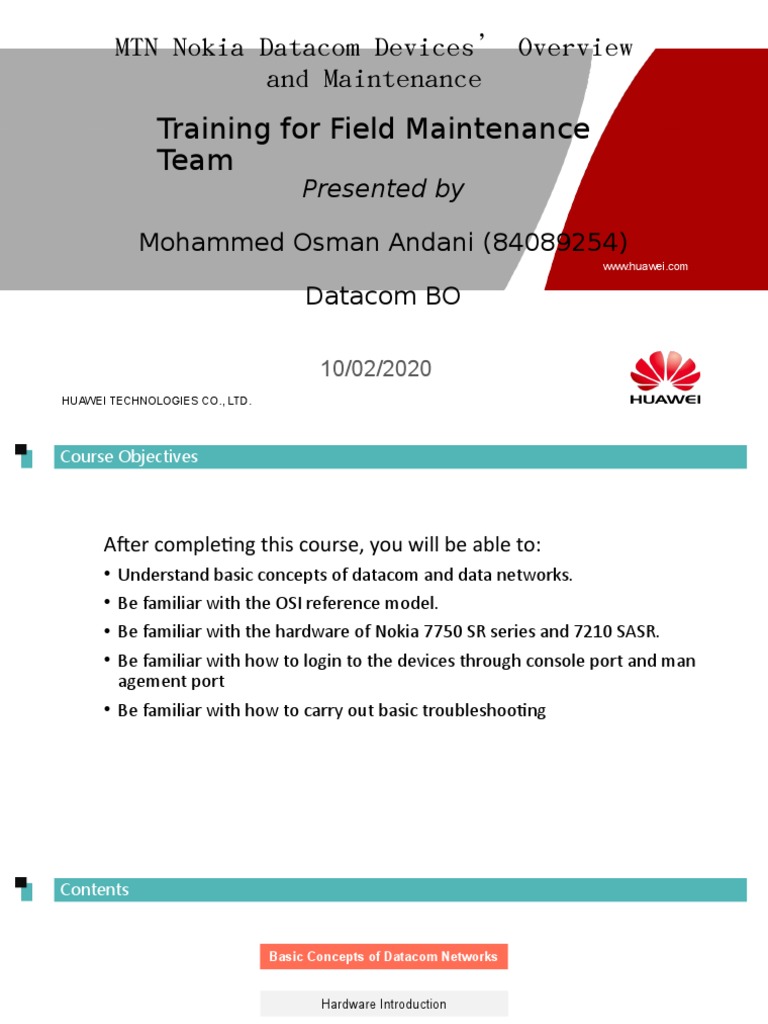 Nokia Datacom Devices Training Guide | PDF | Computer Network ...