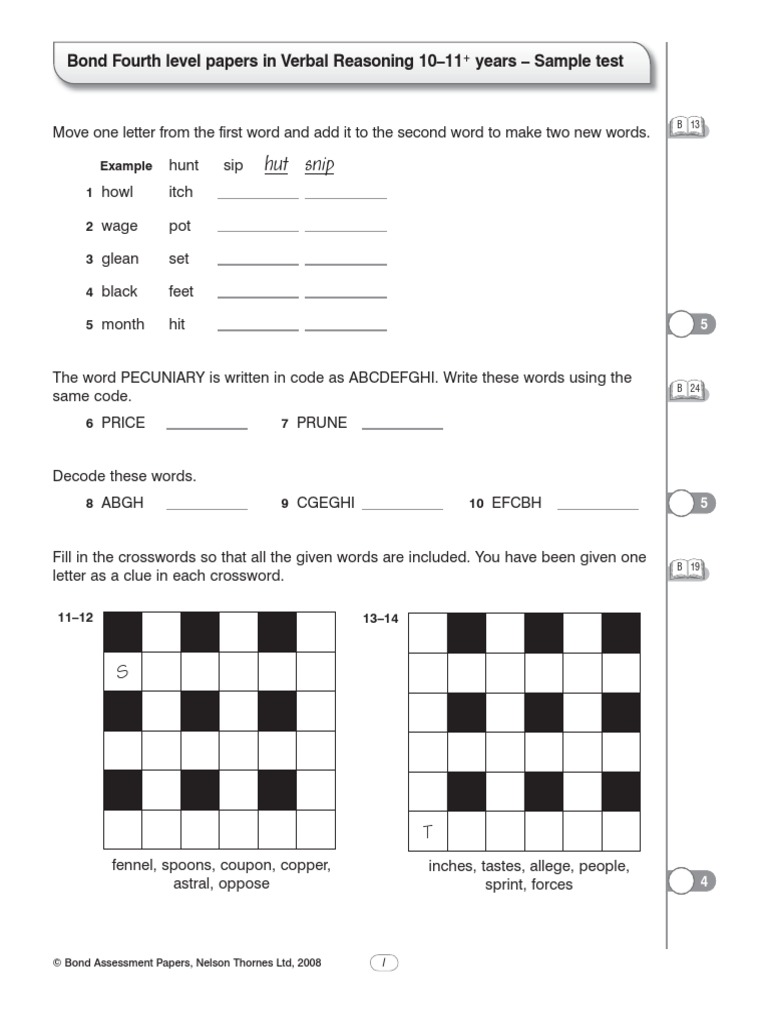 BOND 11 Plus | PDF | Test (Assessment) | Nature