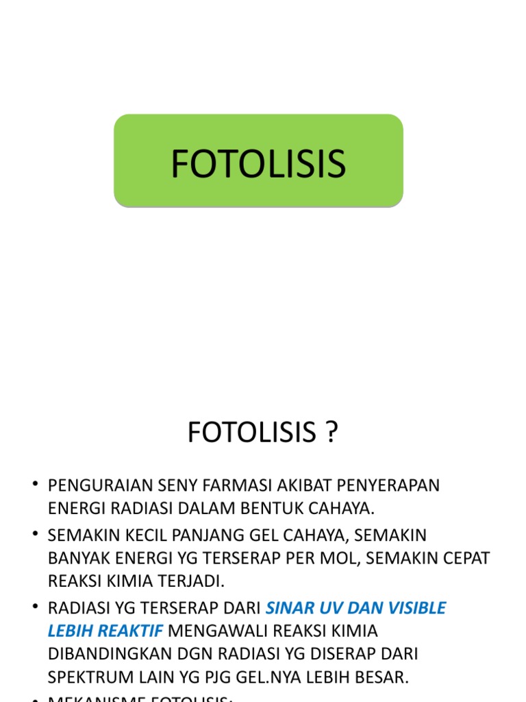 6 Fotolisis | PDF