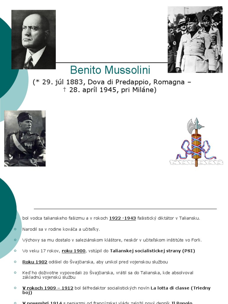 Benito Mussolini | PDF