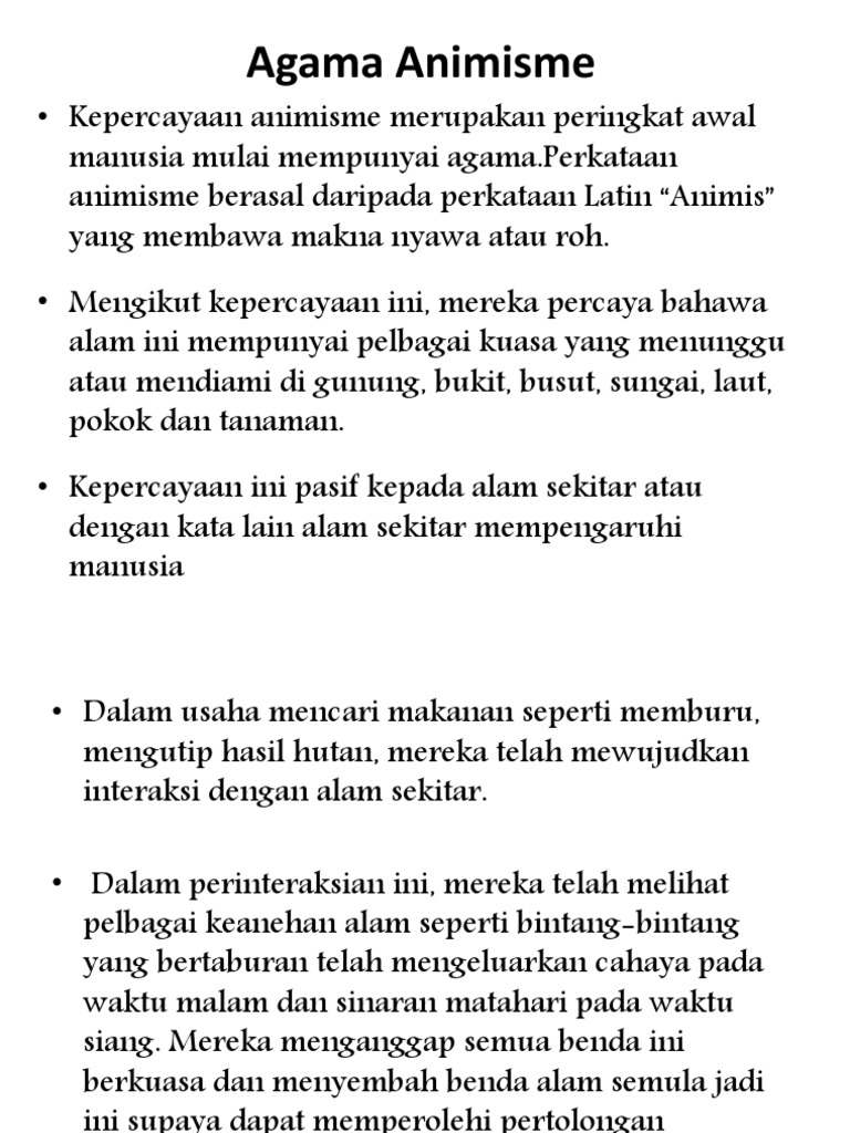 Agama Animisme | PDF