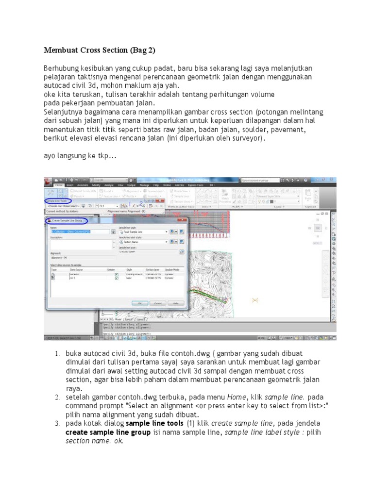 Membuat Cross Section | PDF