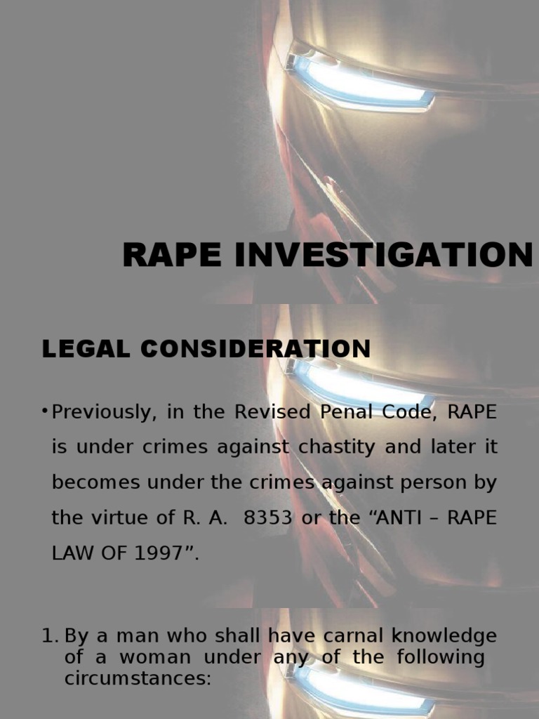 Rape-Investigation-Part 1 | PDF | Rape | Sexual Violence