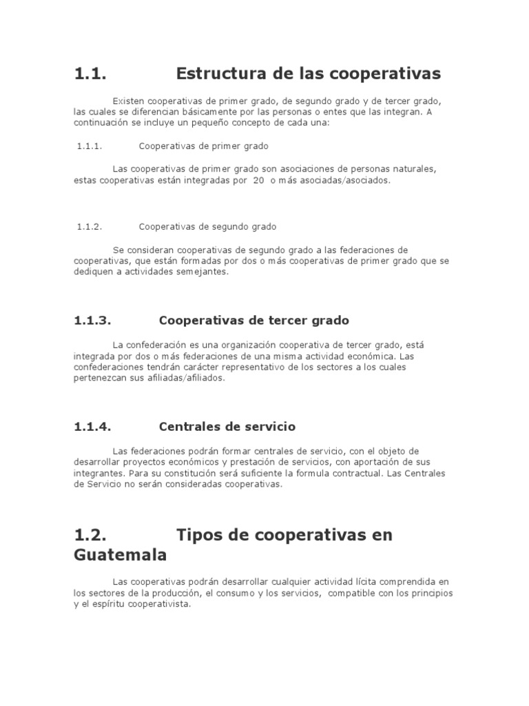 Estructura de Las Cooperativas | PDF | Cooperativa | Comisión Europea