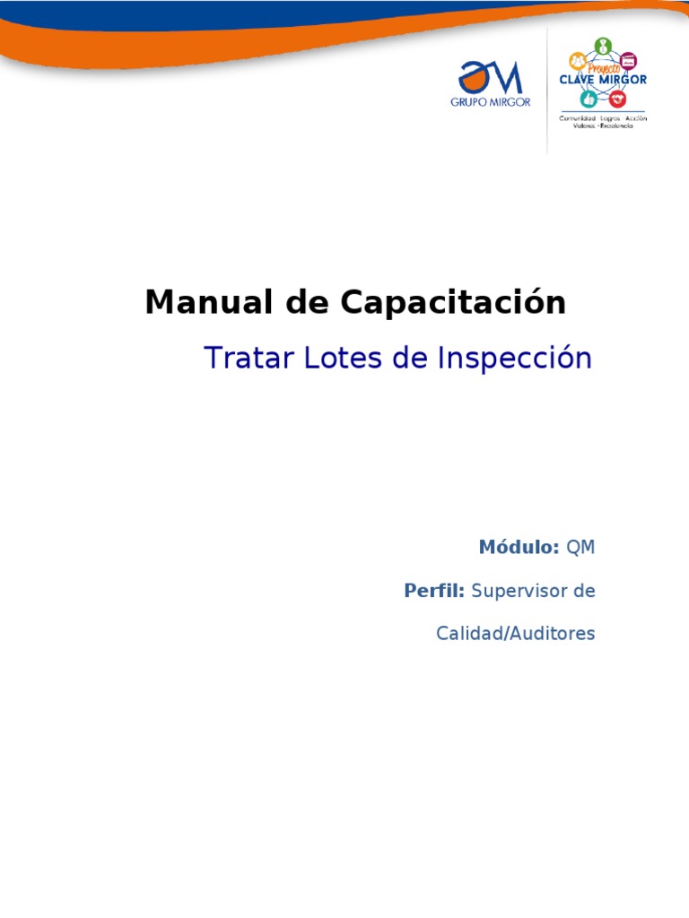 Manual de Capacitacio N SAP - QA32 Trata | PDF | Informática y tecnología de la información ...