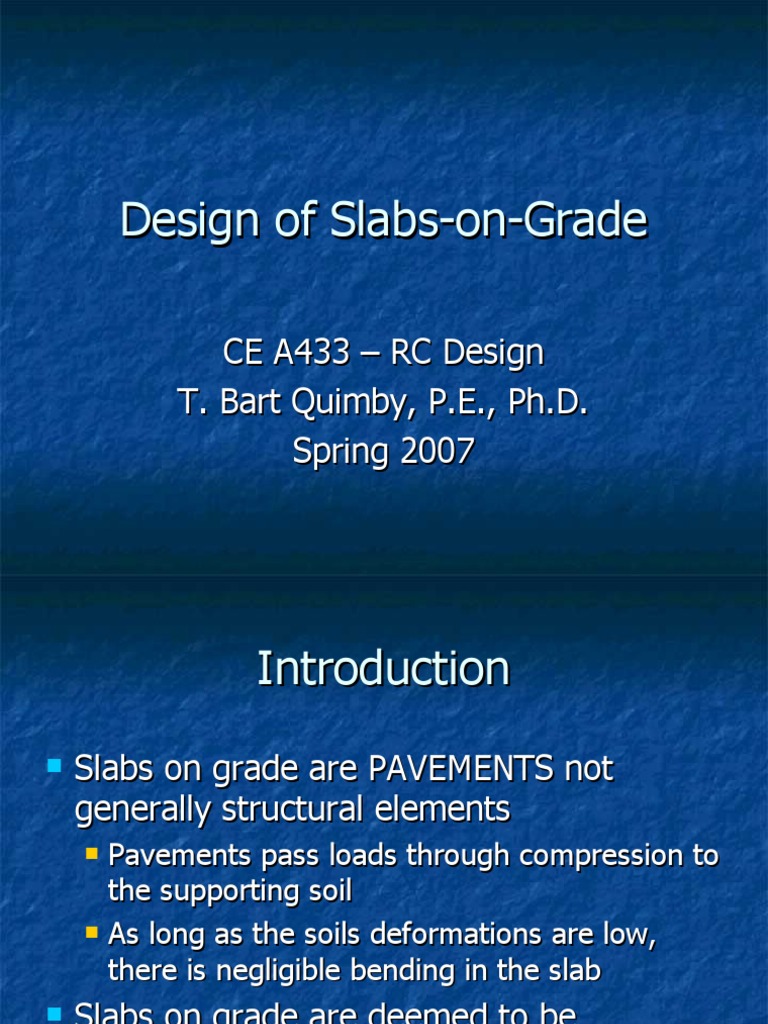 Grade Slab | PDF | Concrete | Fracture