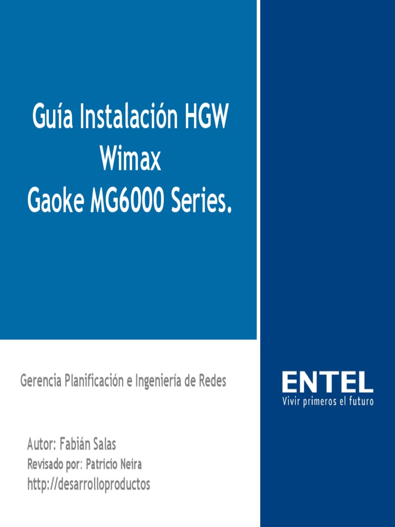 Guia Instalador HGW Gaoke PDF | PDF | Dirección IP | Gateway ...