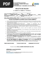 Boleta de Salida 2025 | PDF