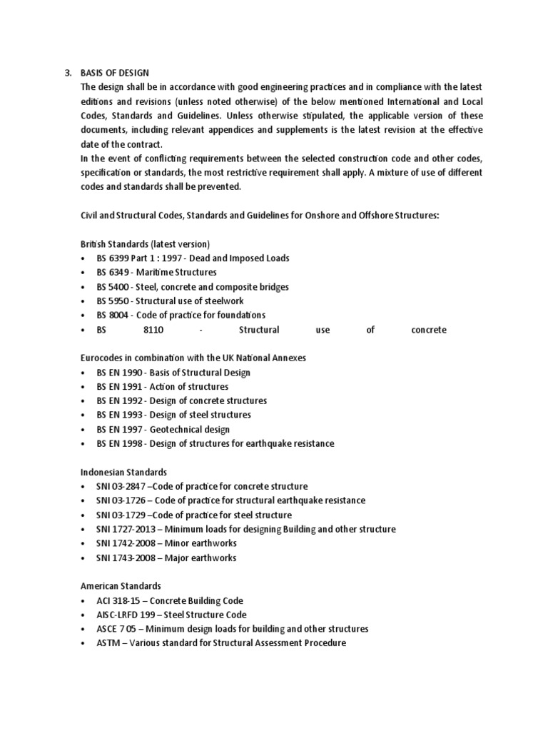 03 Basis of Design | PDF