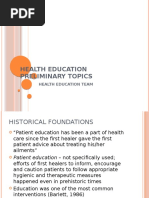 Health Education - Lecture Notes PDF | PDF | Behavior | Behavioural ...