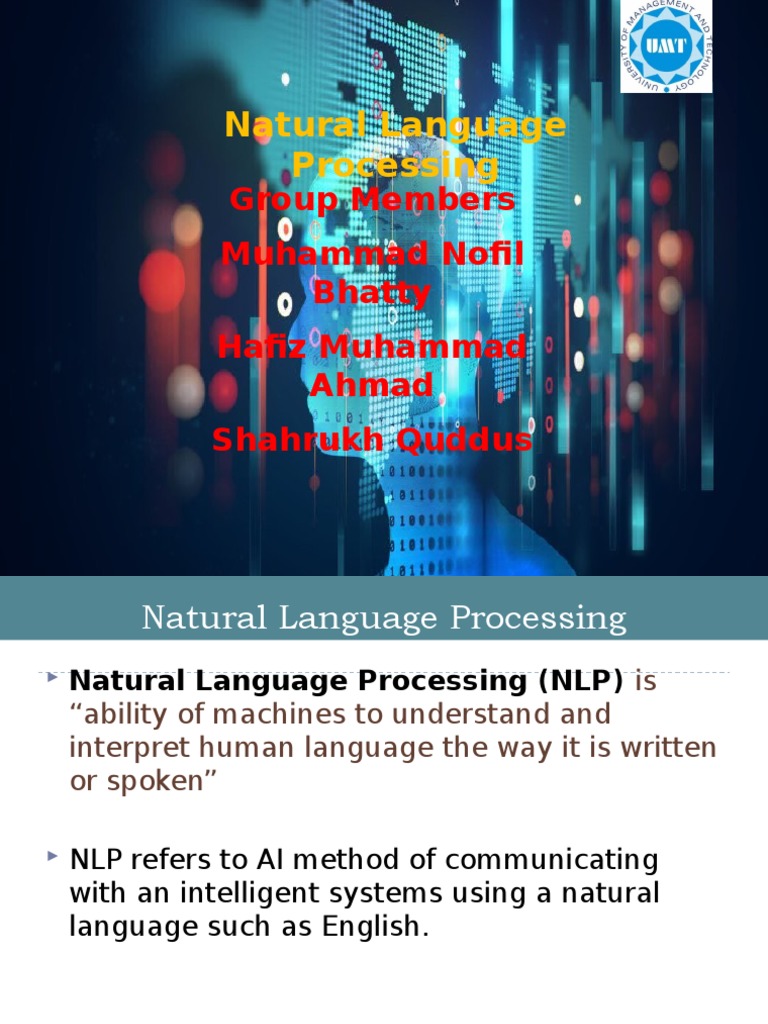 NLP Presentation | PDF | Parsing | Ambiguity