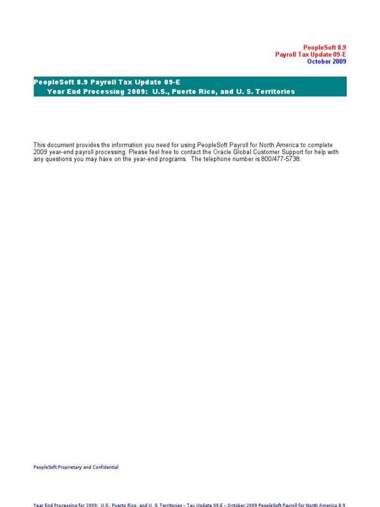 2009 Year End Processing | PDF | Irs Tax Forms | Tax Deduction