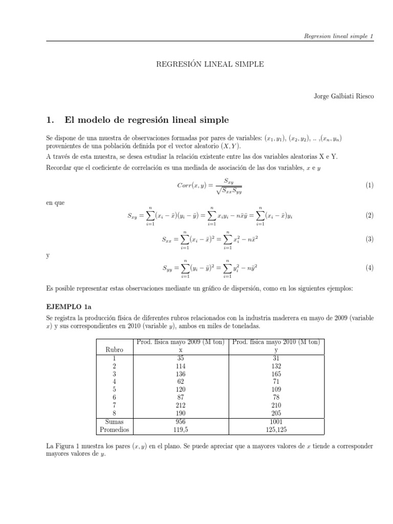Regresion | PDF | Regresión lineal | Diferencia
