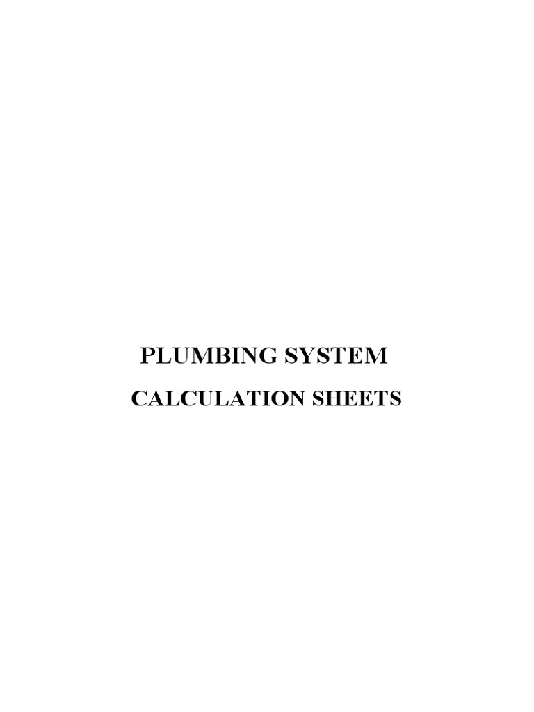 ECG-SUMP PUMP Calculation | PDF | Toilet | Plumbing