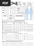Fillable Pathfinder 2e Character Sheet | PDF | Gary Gygax Games ...