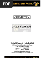 Mole Concept Short Notes | PDF | Mole (Unit) | Molecules