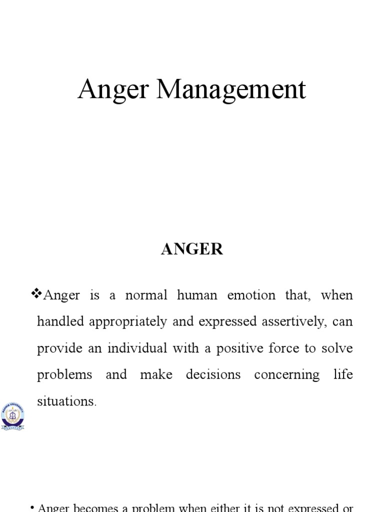 Anger Management | PDF | Anger | Aggression